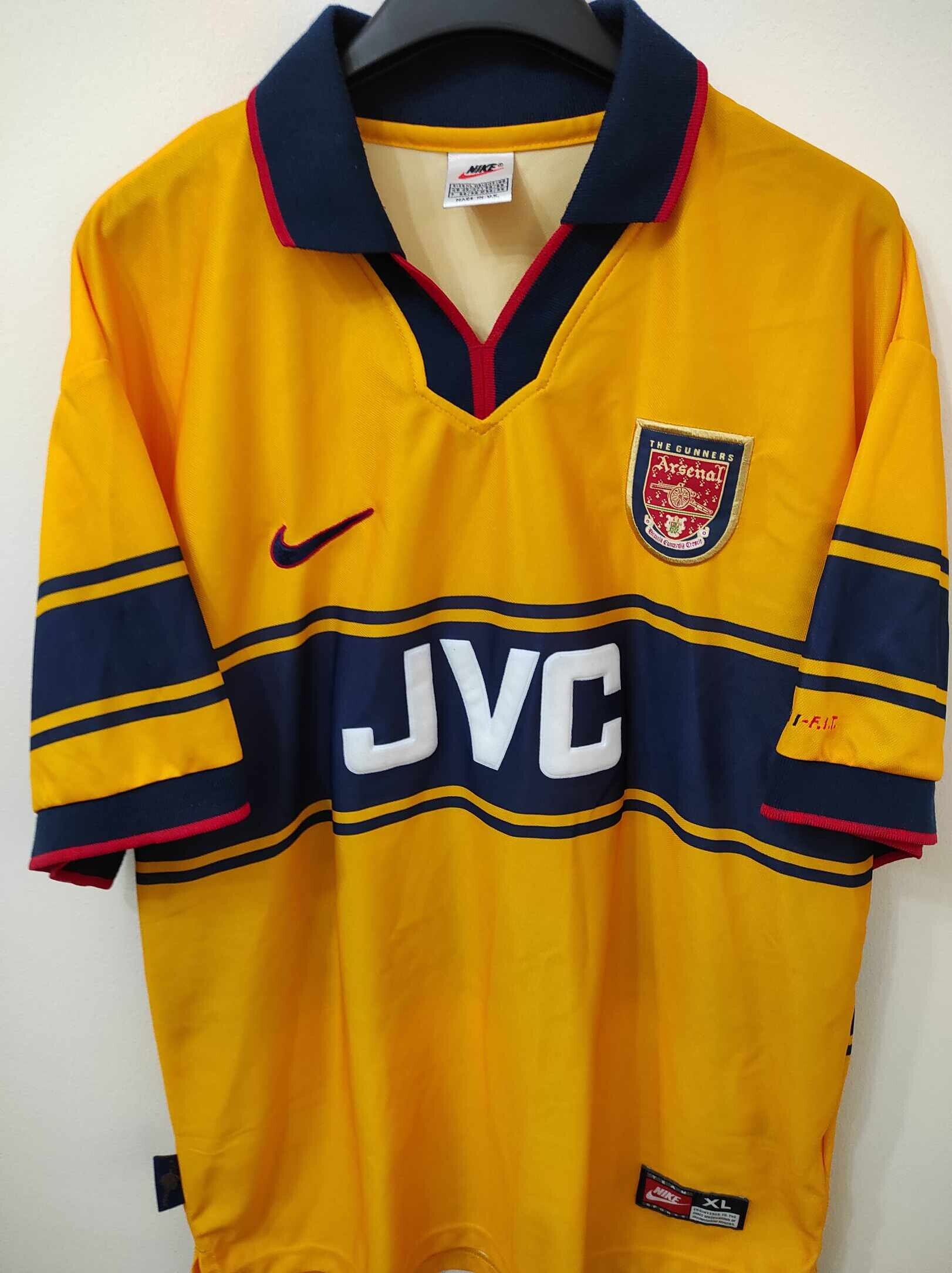 ARSENAL 1997-1998 away number 10 XL | Vintsoccer