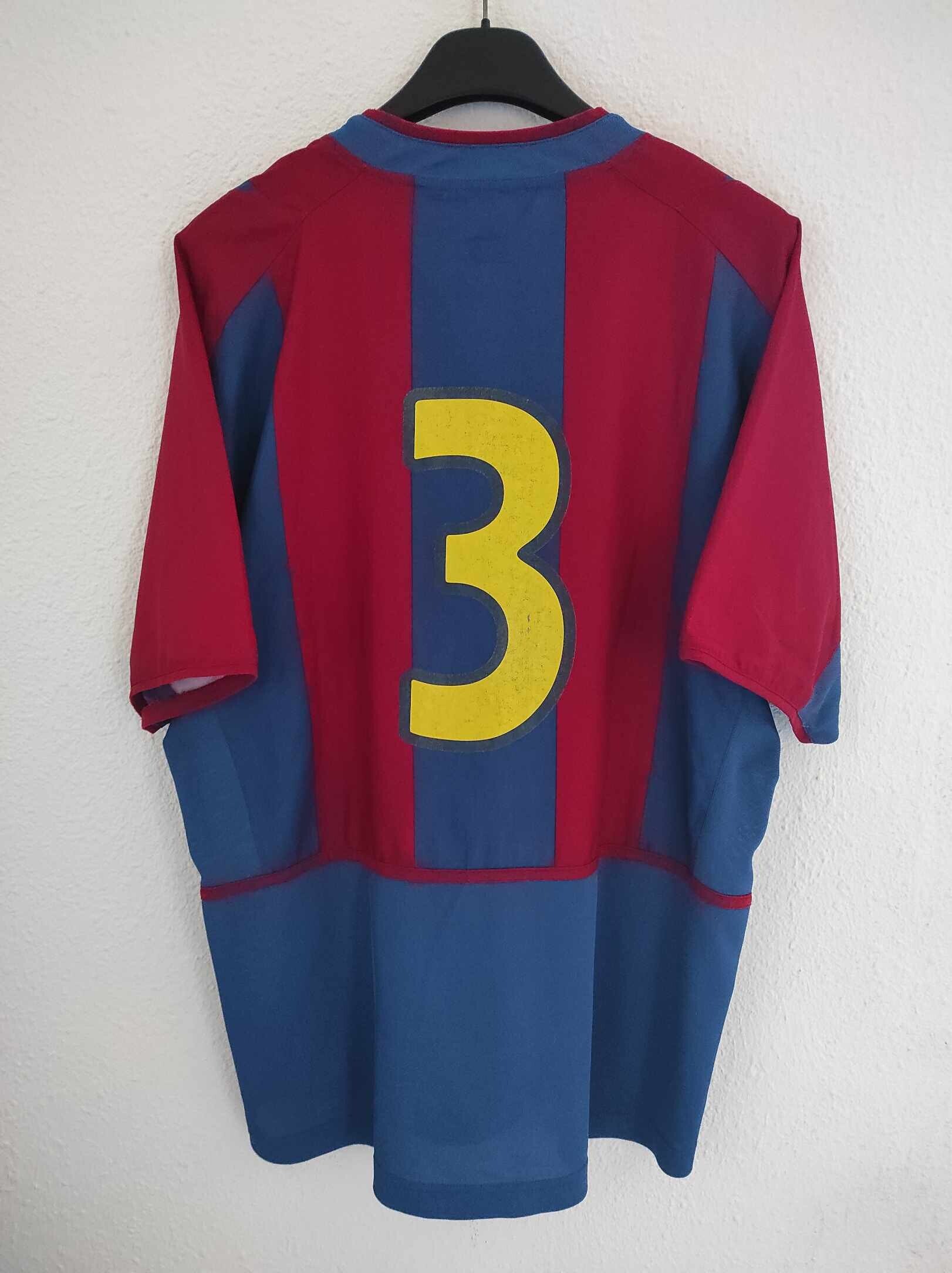 FC BARCELONA 2002-2003 Match Worn number 3 M | Vintsoccer